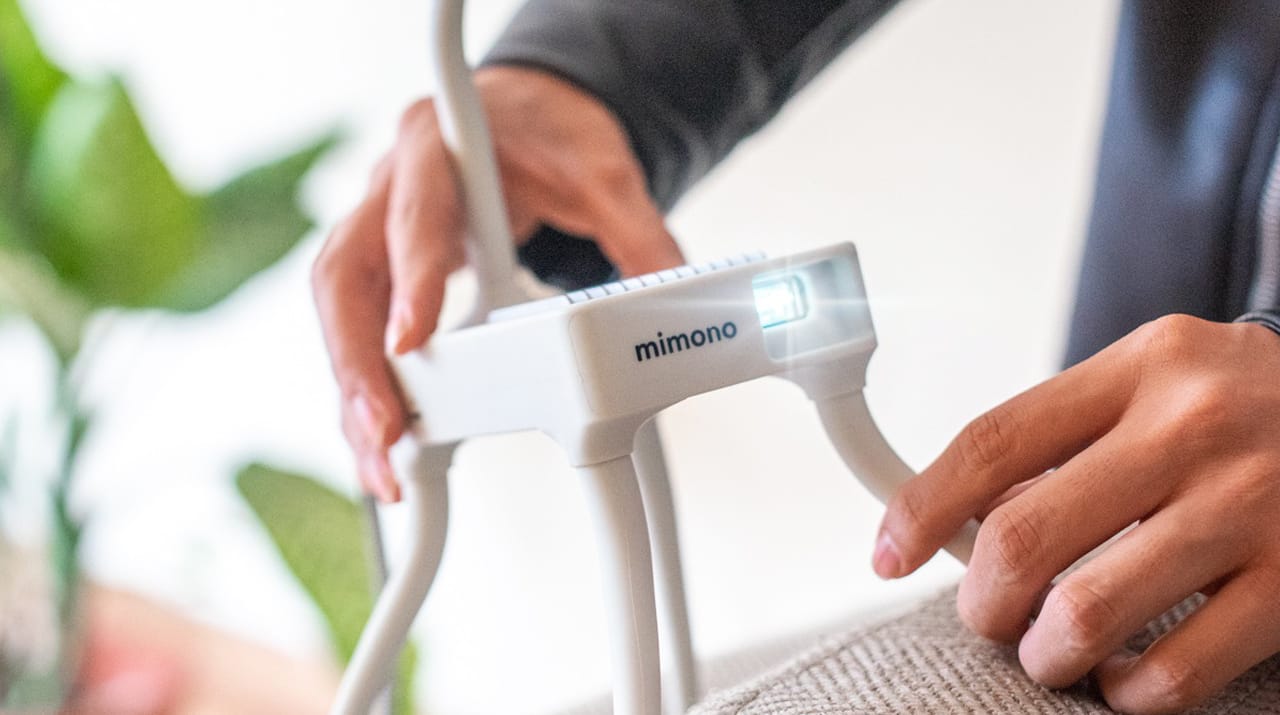 mimono laser projector, portable projector for any surface in HD